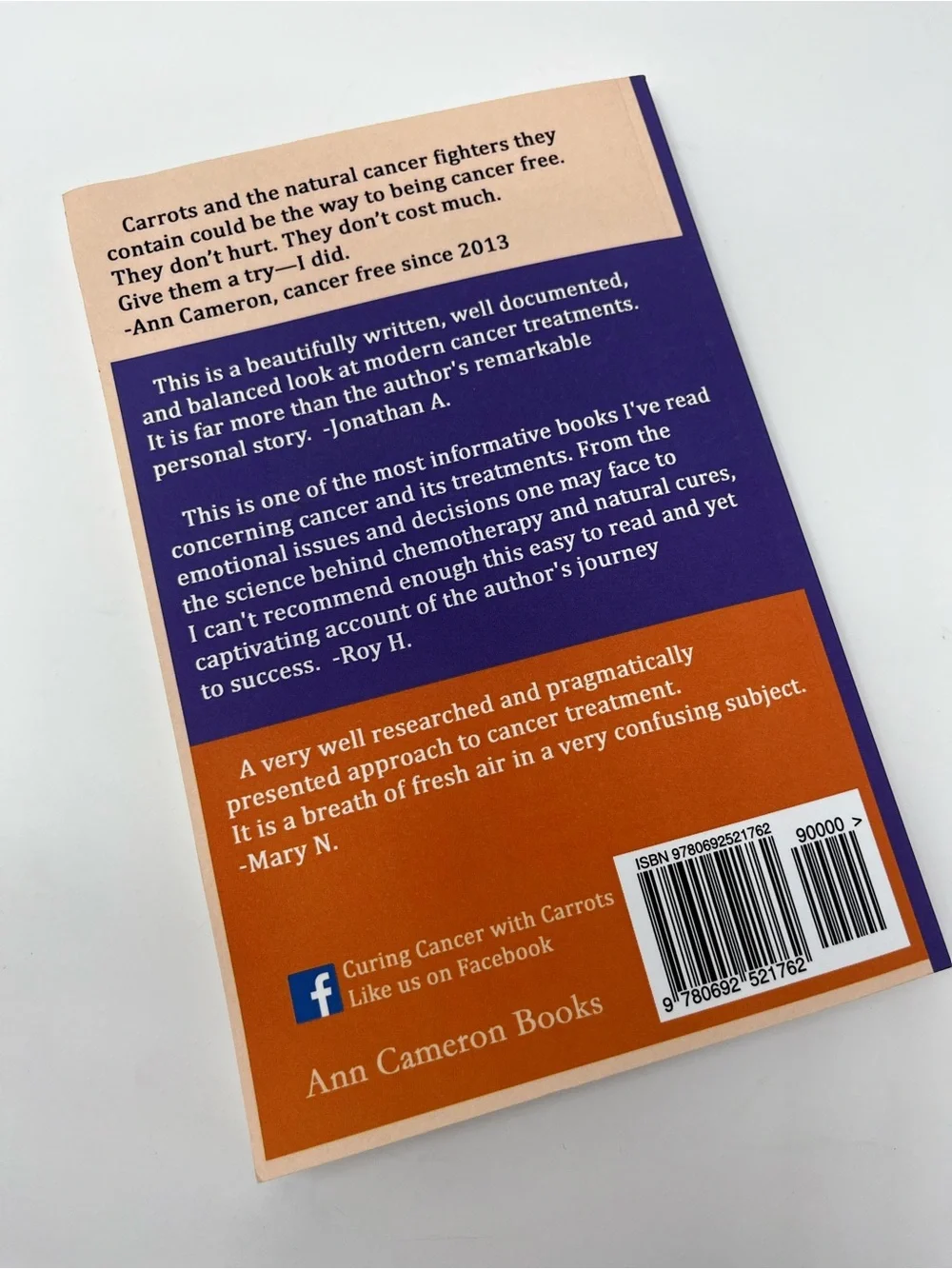 Other | Curing Cancer With Carrots By Ann Cameron Book | Poshmark